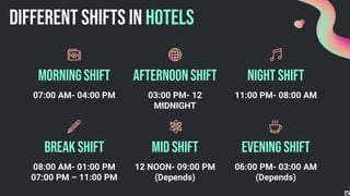 Work Shift in Hotels | PPTX