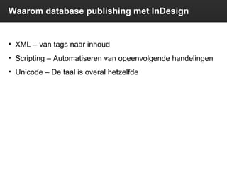 How to use .xml and InDesign | PPT