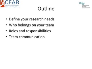 Building Your Research Team | PPTX
