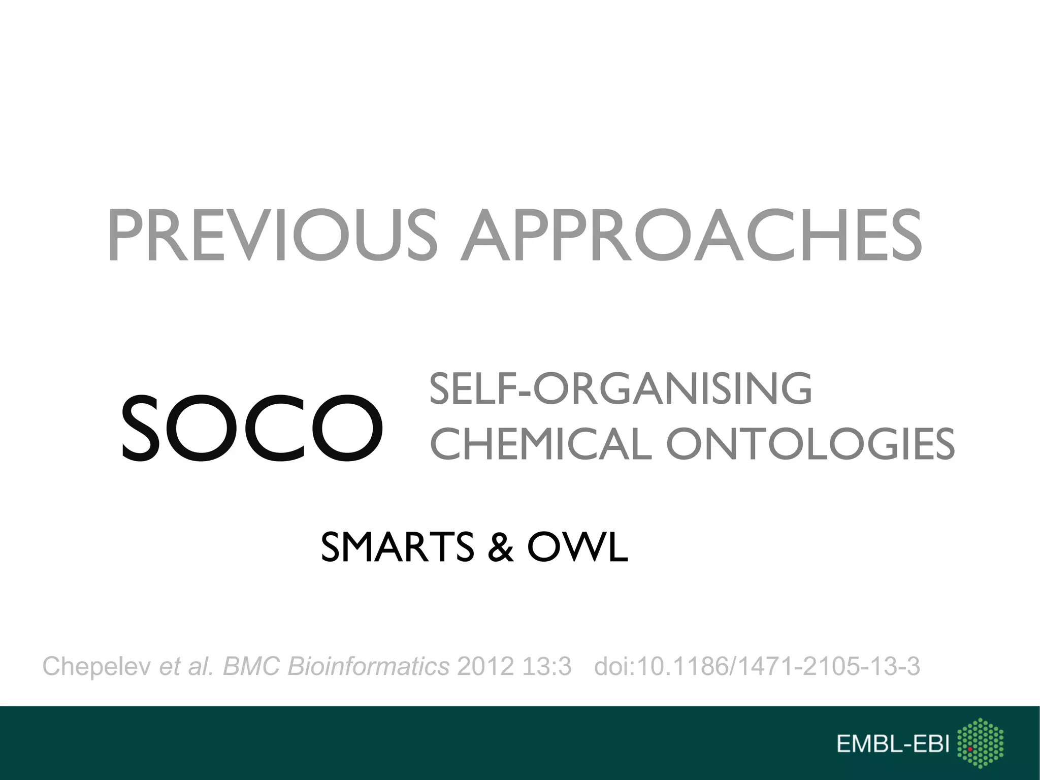 Structure based auto-classification using ChEBI ontology | PPT