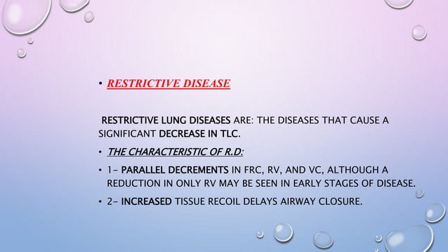 Obstructive and restrictive of lung disease | PPTX | Lung and ...