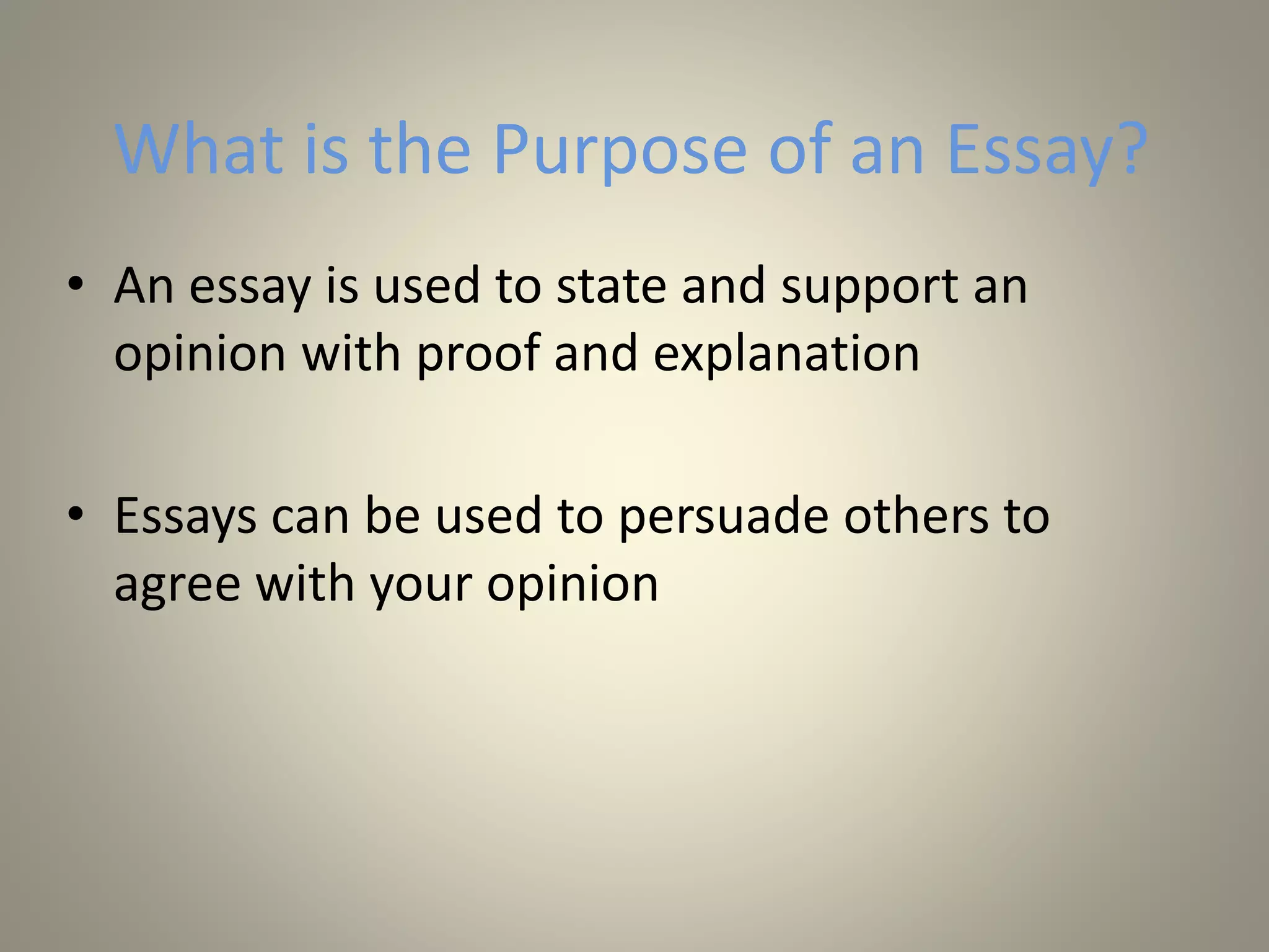 Essay writing for Intermediate to Advanced level students | PPTX