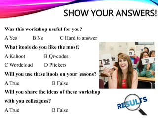 Workshop "Using the itools in English teaching" | PPT