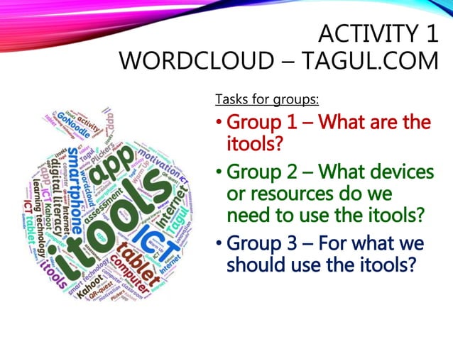 Workshop "Using the itools in English teaching" | PPT