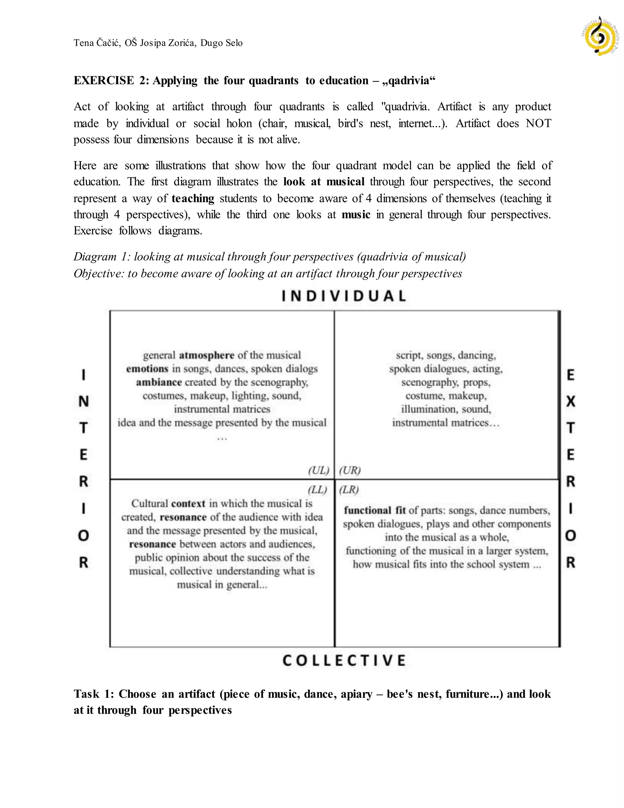 Workshop - Integral Theory Quadrants | DOCX