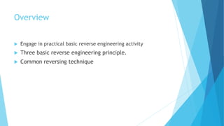 Reverse Engineering: Protecting and Breaking the Software (Workshop) | PPT