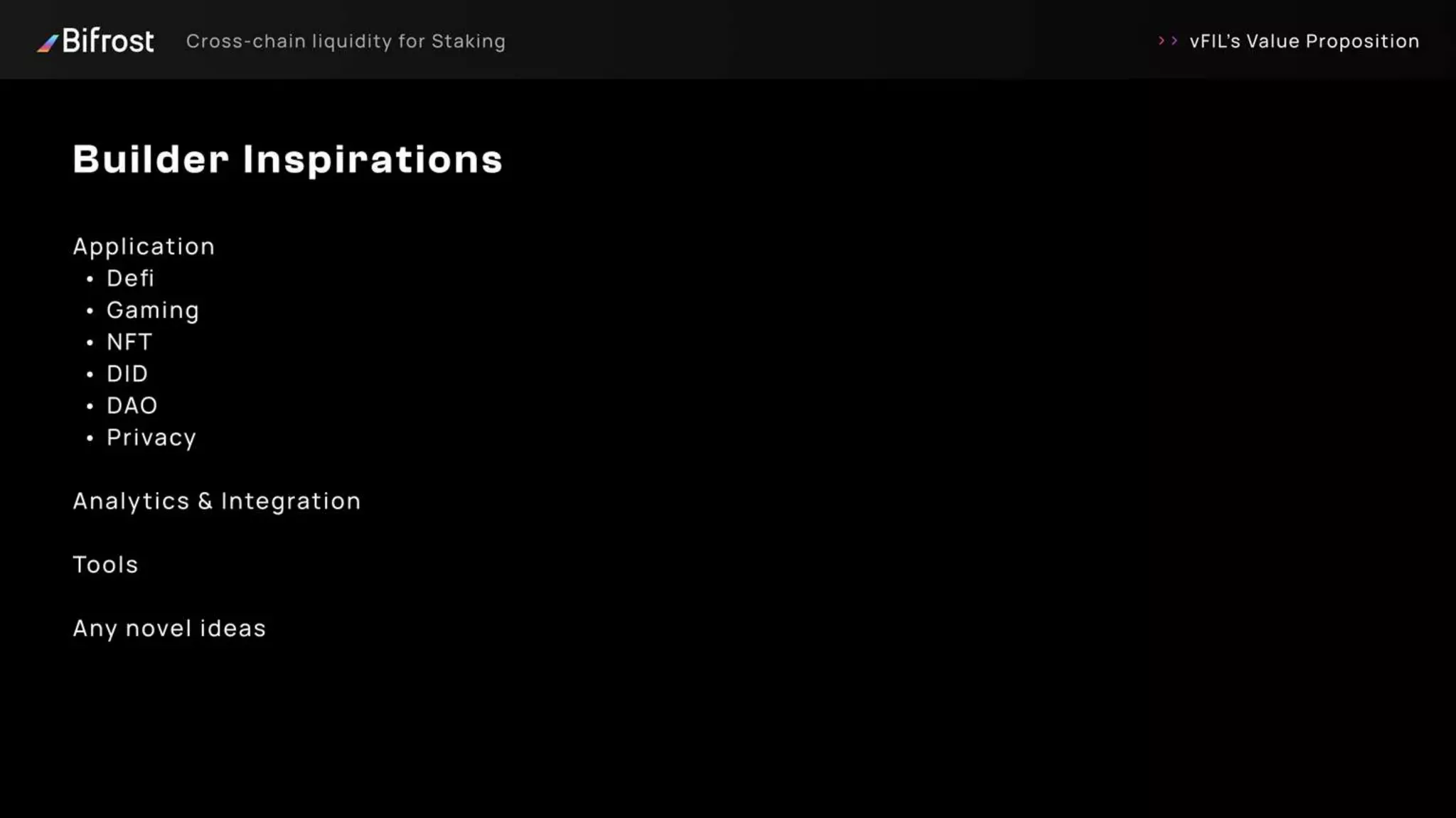 Building LSD Use Cases on Bifrost | PPT