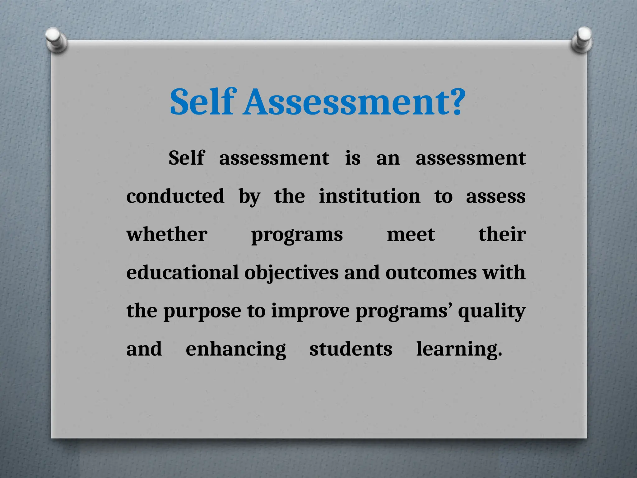Assessment Team Members workshop guidelines | PPT