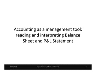 Workshop: Accounting | PDF