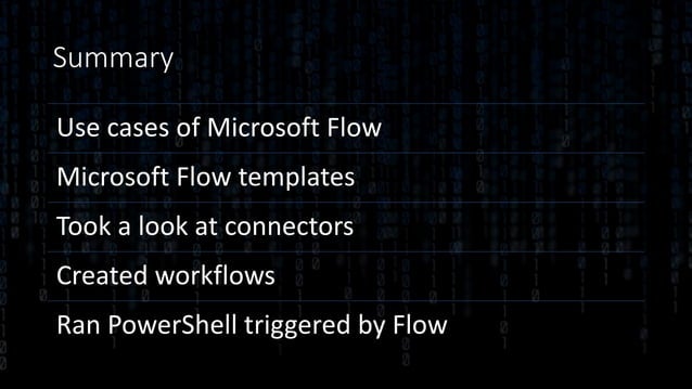 Workshop automating with microsoft flow | PPT