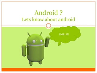 Android Workshop PPT | PPTX