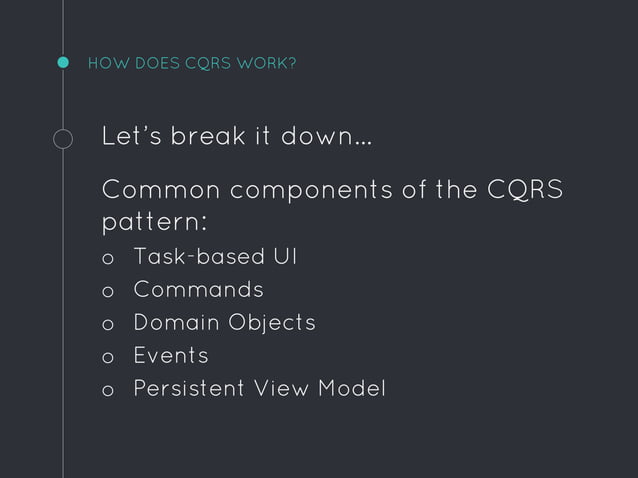 Workshop - cqrs brief introduction | PPTX | Databases | Computer Software and Applications