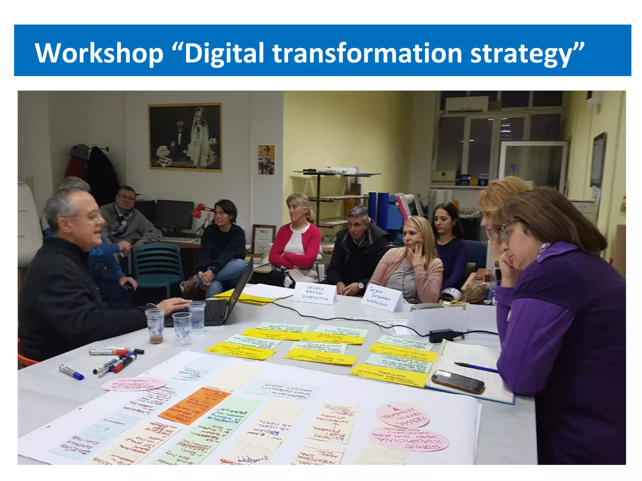 Workshop digital transformation strategy digital road-map training | PPT