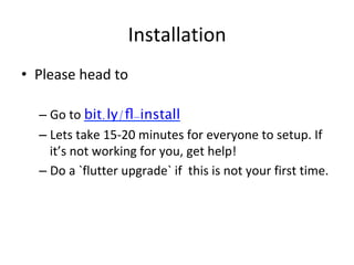 Flutter For Web: An Intro | PPT