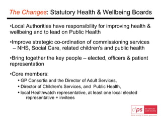 Workshop - Health and wellbeing boards & strategies | PPT | Health ...
