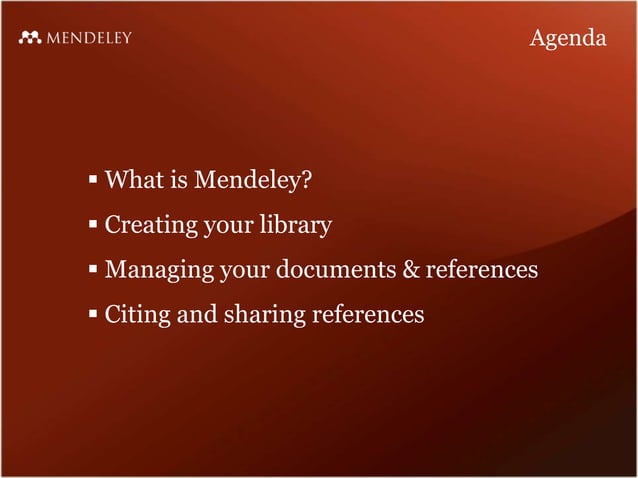 Workshop -Mendeley Reference Management.pptx