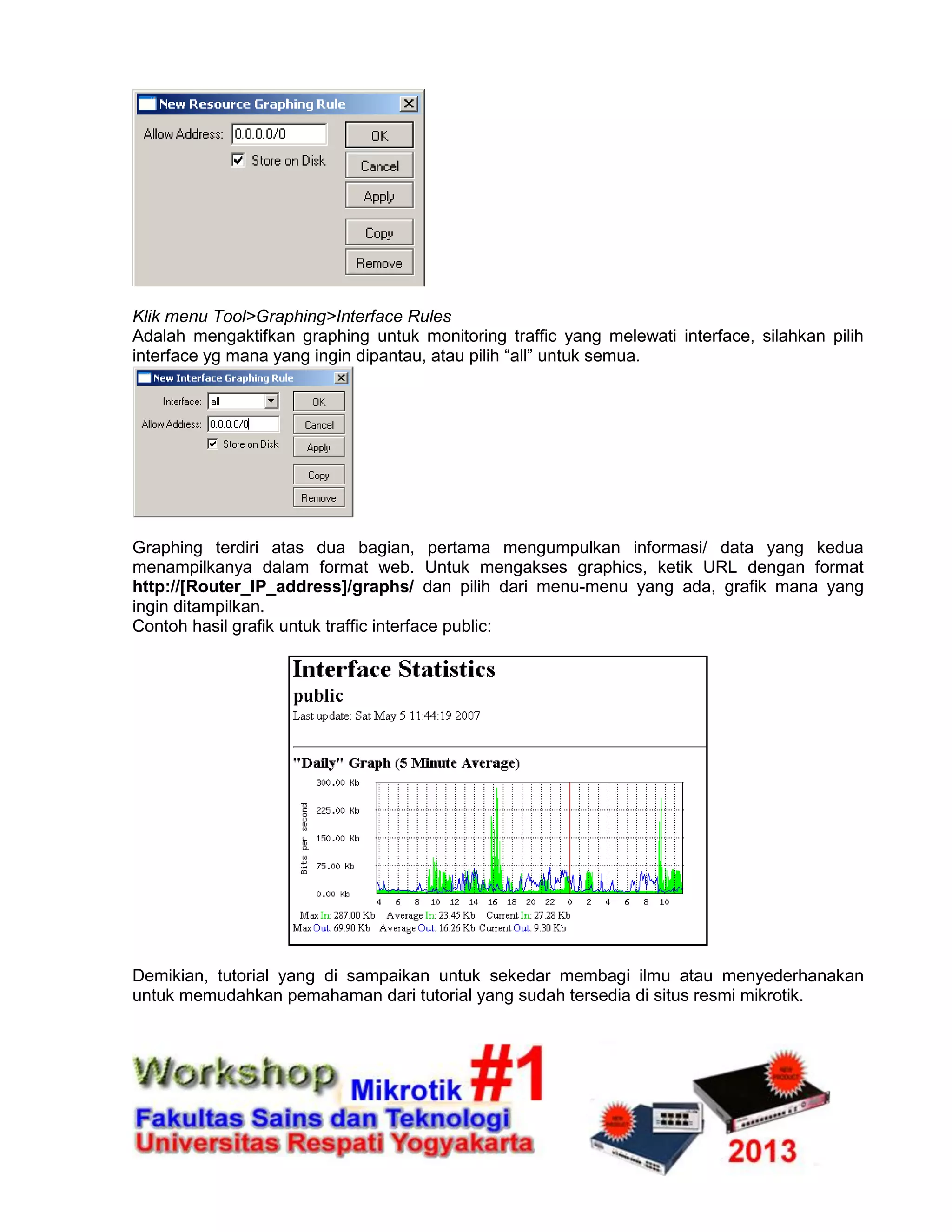 Workshop mikrotik#1 | PDF