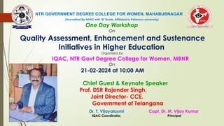 Workshop-NTR-21-2-24.pptx for any college or institution | PPTX