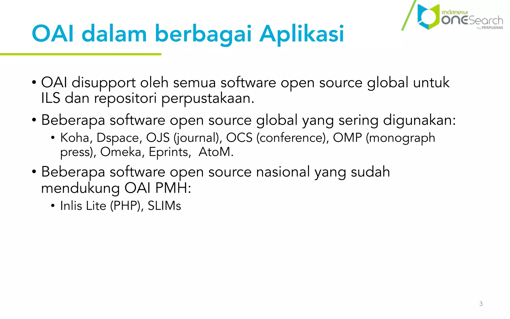 IOS: Implementasi OAI-PMH pada Software Perpustakaan | PDF