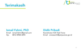 IOS: Konsep Dasar OAI-PMH | PPT