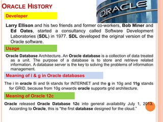 Introduction to Oracle Database | PPTX