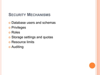 Introduction to Oracle Database | PPTX