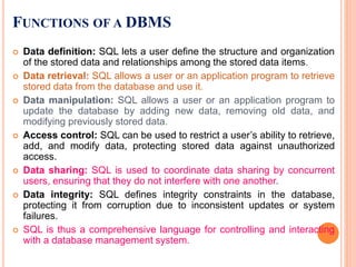 Introduction to Oracle Database | PPTX