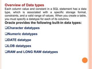 Introduction to Oracle Database | PPT