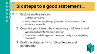 Writing Effective Personal Statements | PDF