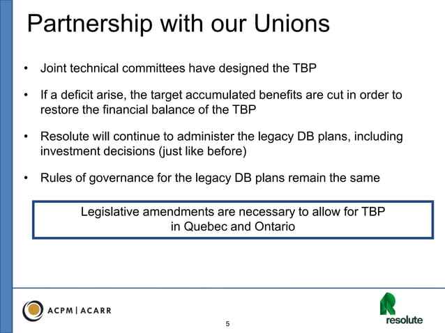 Targeting a better future : Target Benefit Plans - Resolute Forest Case ...