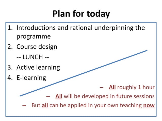 Workshop 1 (Introductions): Course design, active & e-learning | PPT