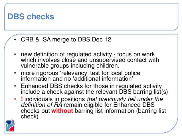 Safeguarding and risk governance: Using the new DBS Update service