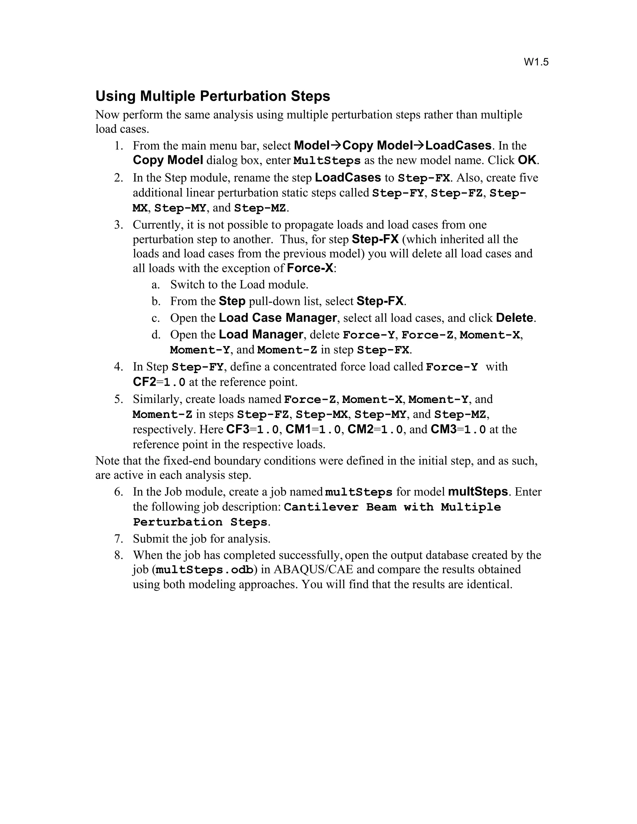 Workshop11 beam-load-cases | PDF