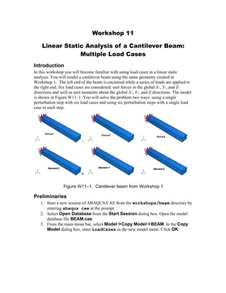 Workshop11 beam-load-cases | PDF