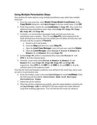 Workshop11 beam-load-cases | PDF