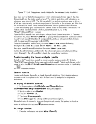 Workshop12 skewplate | PDF