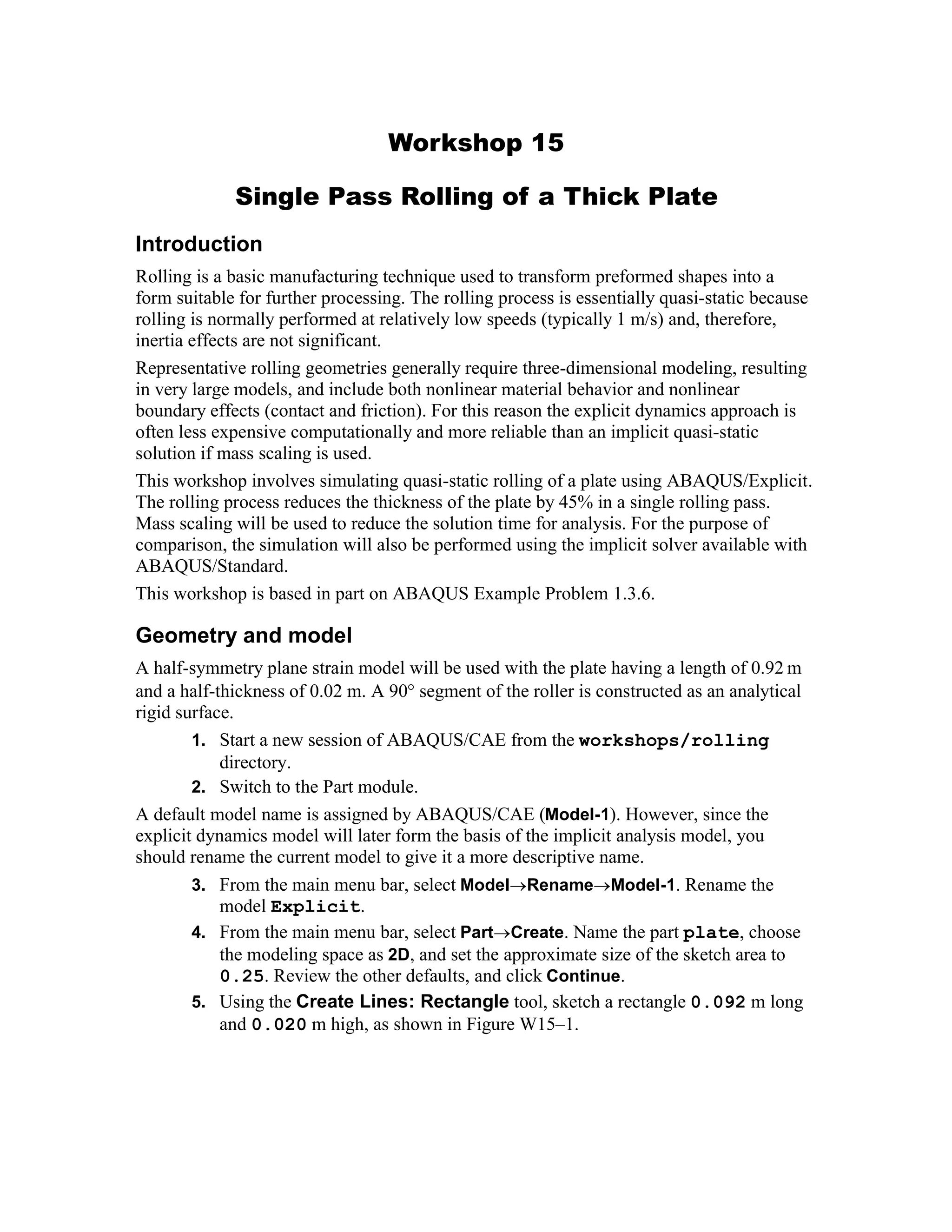 Workshop15 rolling-plate | PDF