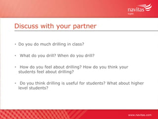 Workshop 1 drilling vocab | PPTX