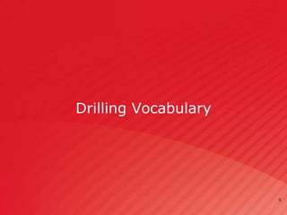 Workshop 1 drilling vocab | PPTX