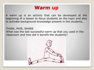 Warm up, Time fillers, Ice breakers and more | PPTX