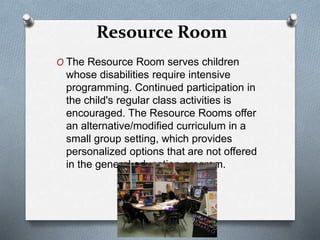 Workshop 2 Team E- Understanding Special Education Continuum of ...