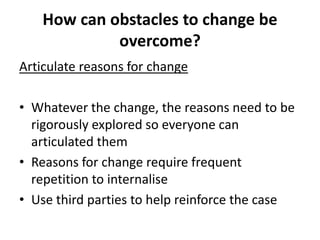 WORKSHOP 2 – CHANGE MANAGEMENT | PPTX