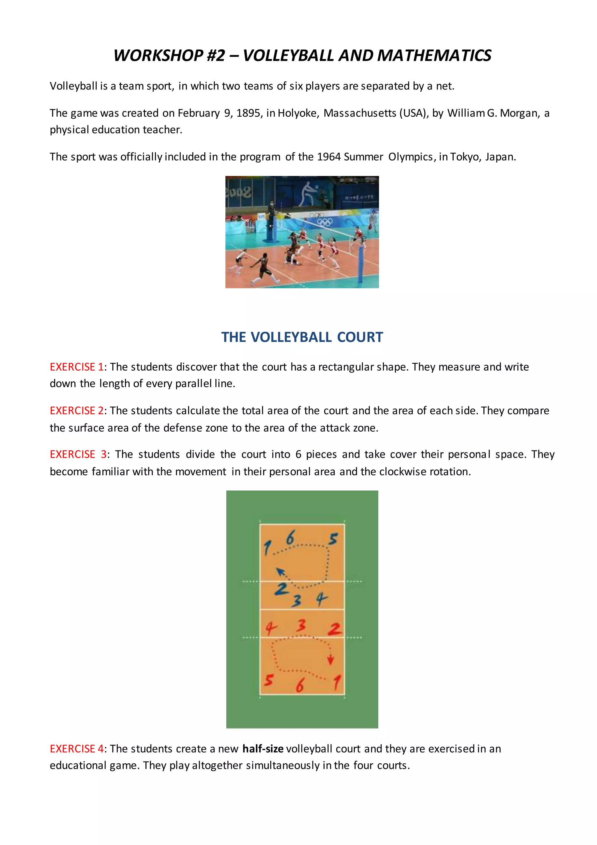 Workshop #2 volleyball & mathematics | DOCX