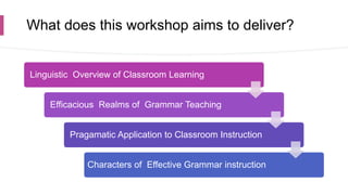 Exploring the Realms of Teaching Grammar: A Practical Approach for ...