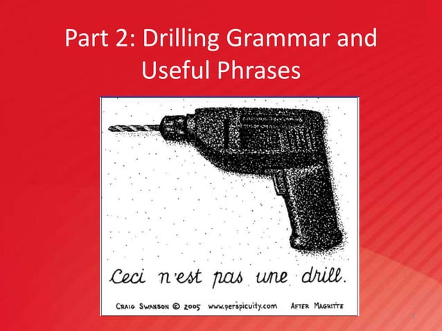 Workshop 2 drilling grammar and phrases | PPT