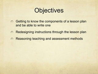 Workshop: Lesson plan through a critical thinking perspective | PPT