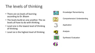 Workshop 3: Applying Bloom's Taxonomy in the EFL Classroom | PPTX