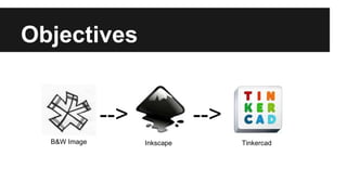 3D Design Basics with inkscape and tinkercad (workshops #3) | PPTX