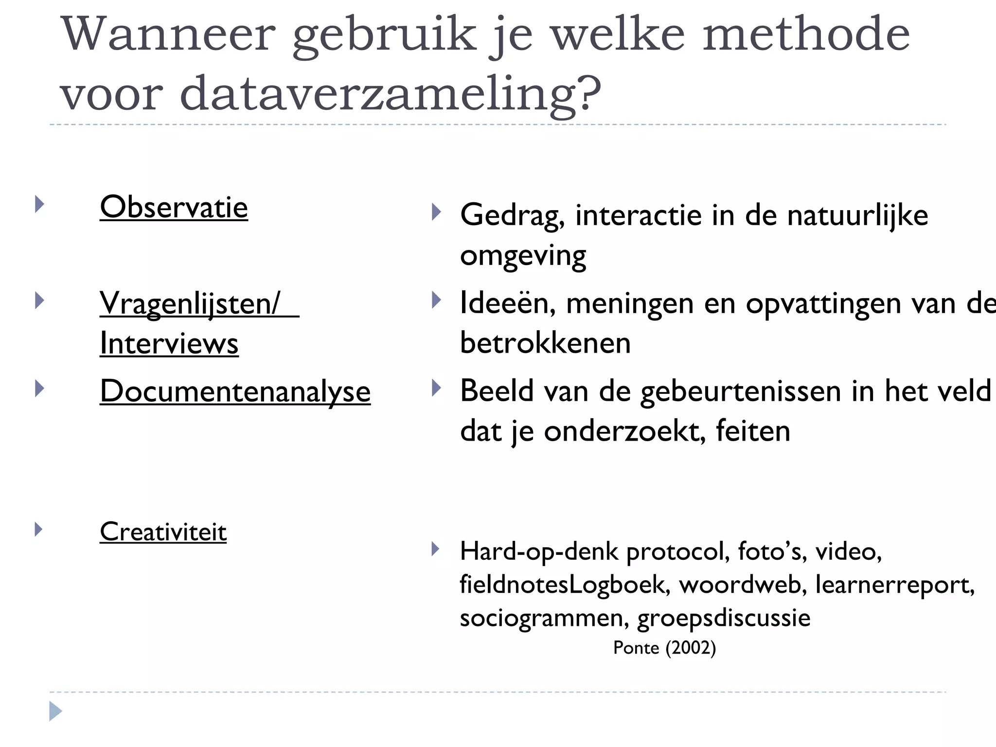Workshop 3 ppt onderzoeksmethoden | PPT