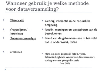 Workshop 3 ppt onderzoeksmethoden | PPT